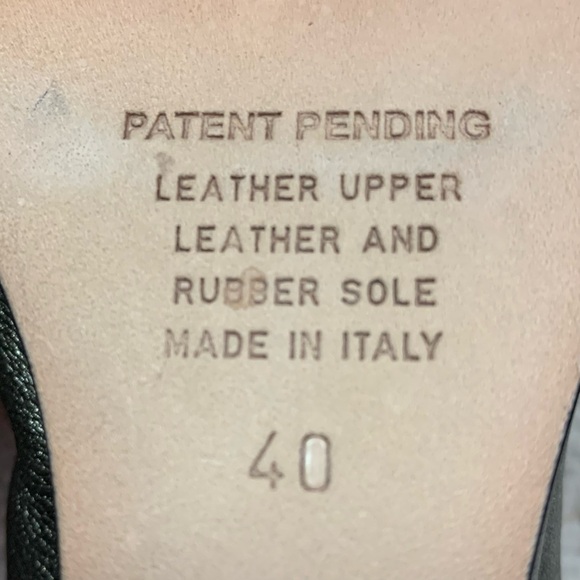 Anyi Lu | Shoes | Womens Anyi Lu Metallic Bronze Leather Barbara Black ...